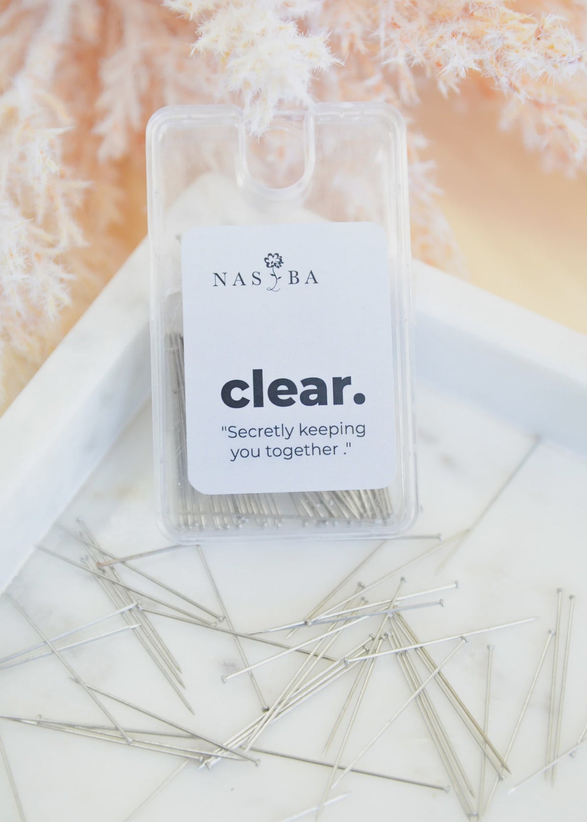 Clear Headless Hijab Pins